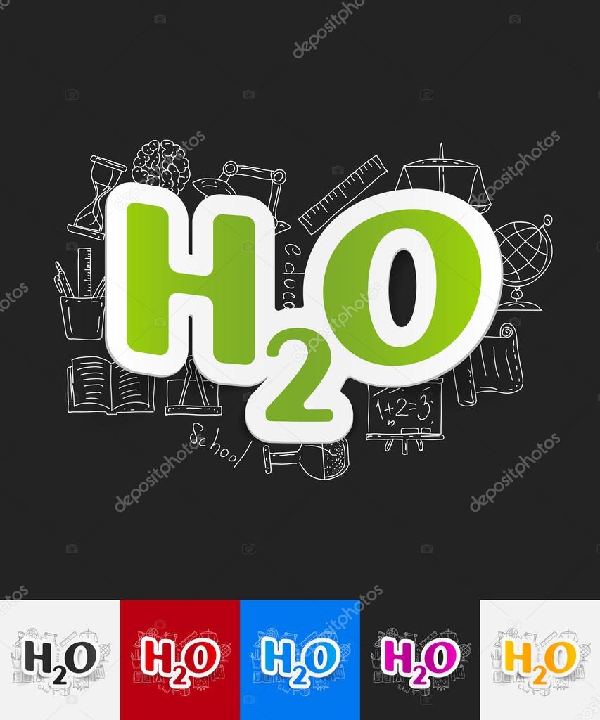 Water paper sticker Stock Vector by ©Palau83 99128548