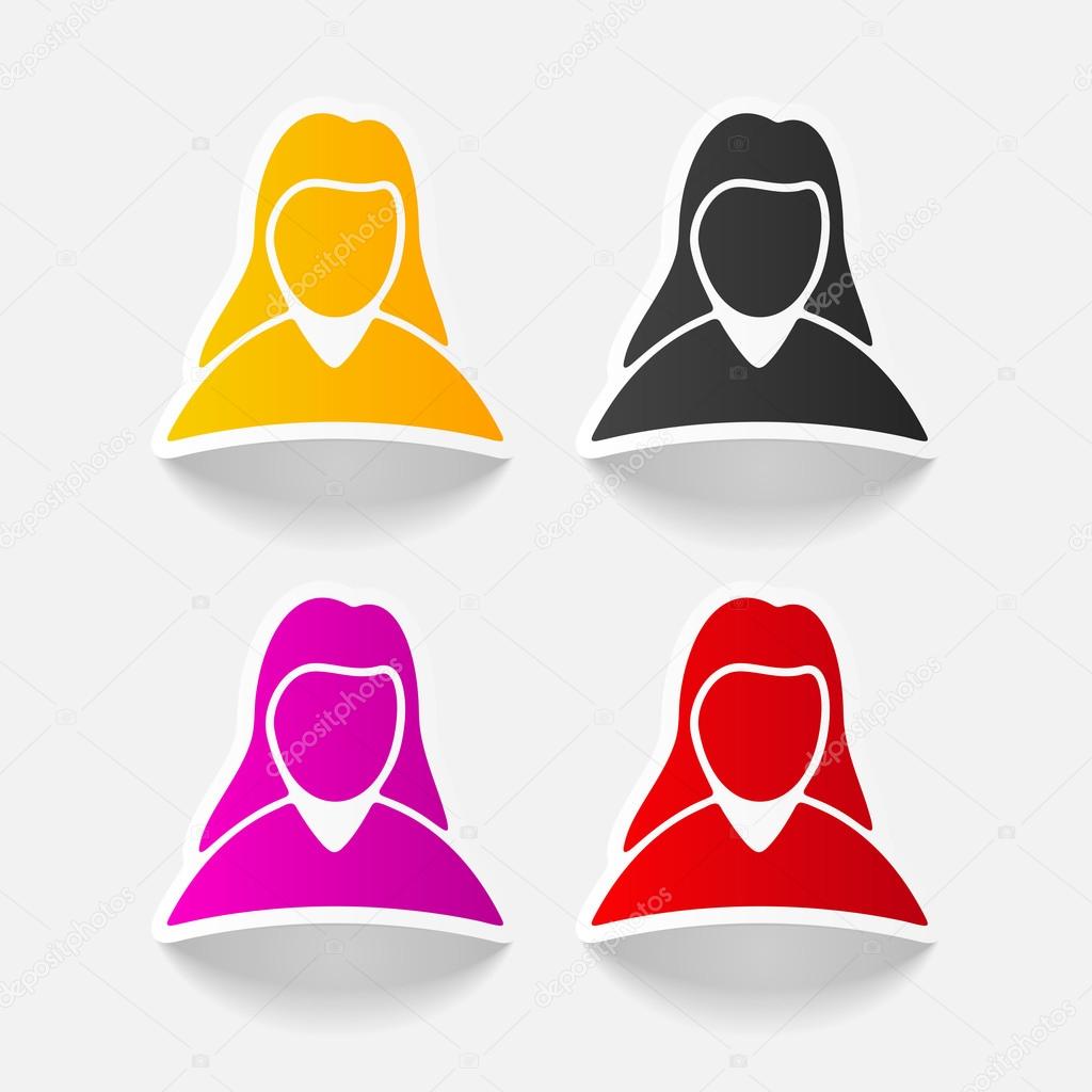 Realistic design element: woman Stock Vector by ©Palau83 99131440