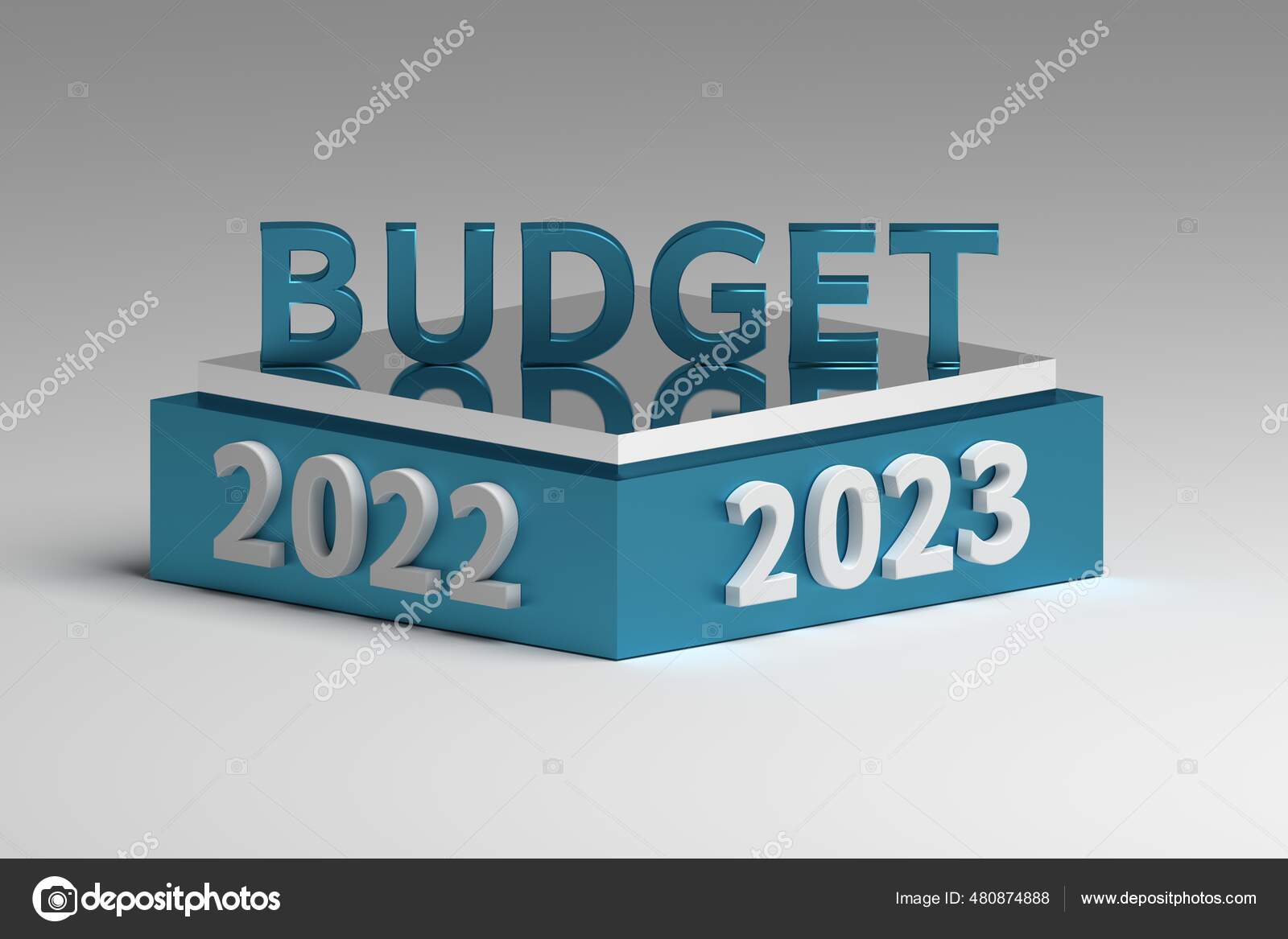 Illustration Budget Planning 2022 2023 Years Illustration Stock Photo ...