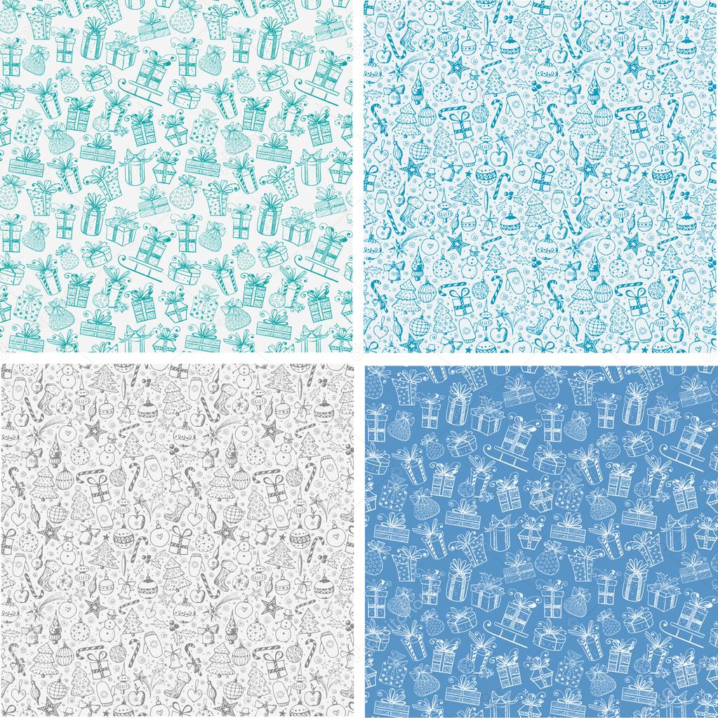 Textures with gift boxes Stock Vector Image by ©Elinacious #64597897