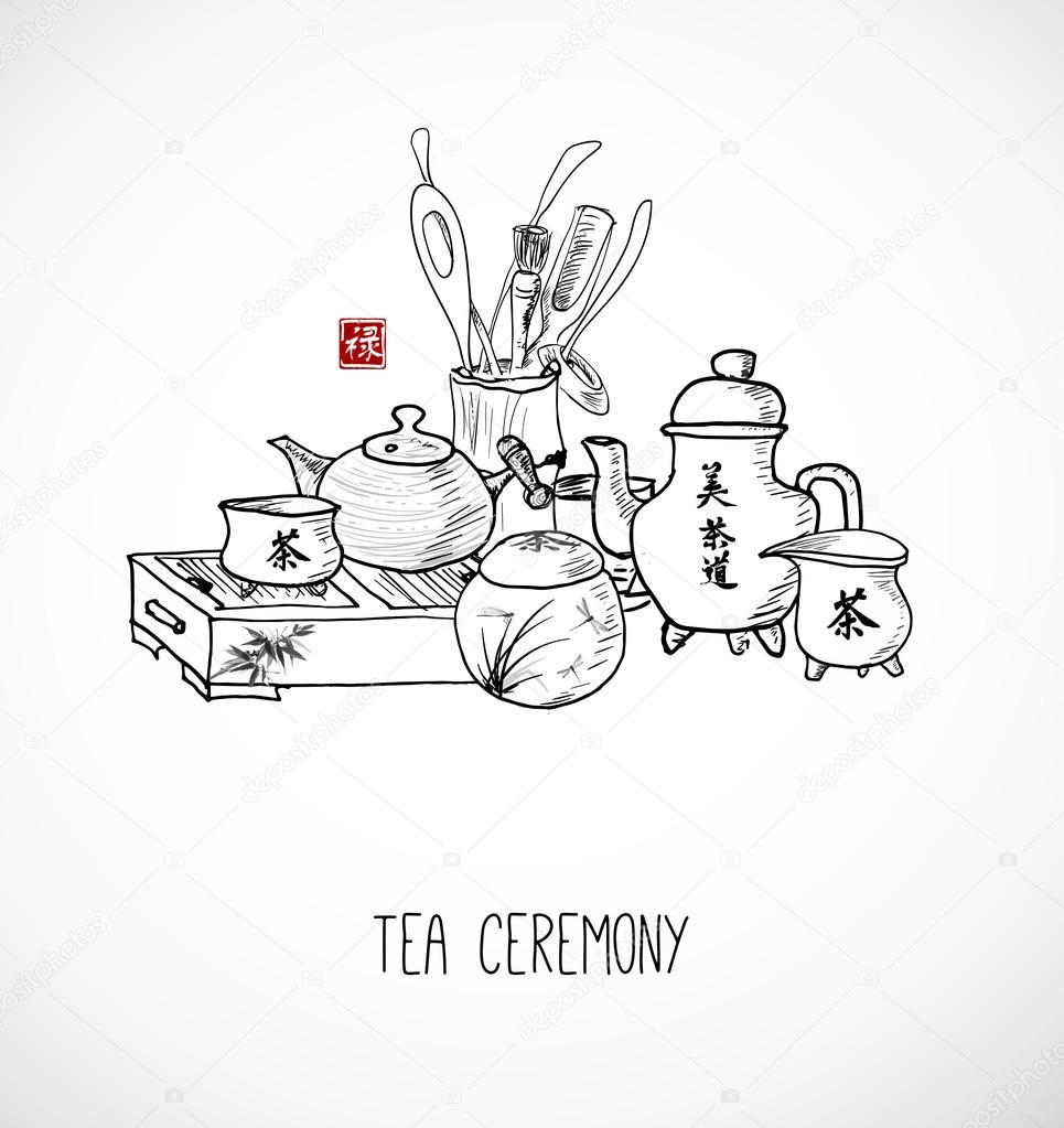 Chinese Tea Drawing