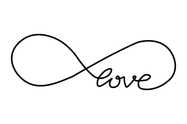 'Forever' Infinity Shape Lovely Lettering Calligraphy Quote Handwritten ...