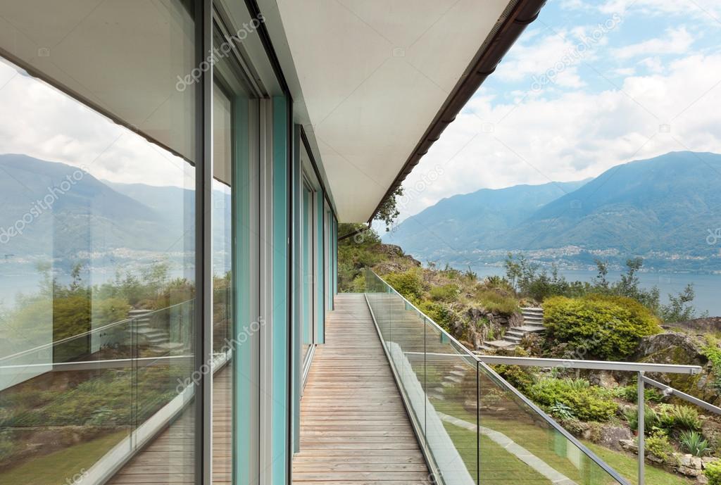 Balcony of modern house — Stock Photo © Zveiger #62807767