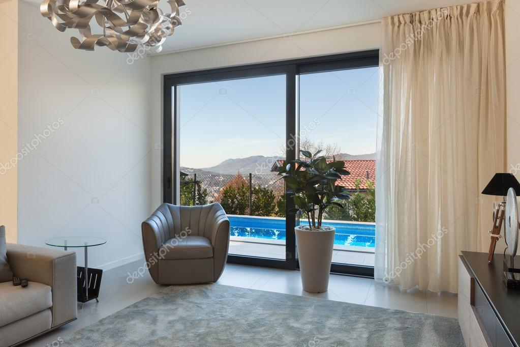 Living room, window — Stock Photo © Zveiger #95468176