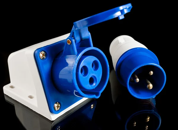 Variety of electric power plugs with sockets Stock Photo by ©yurazaga ...