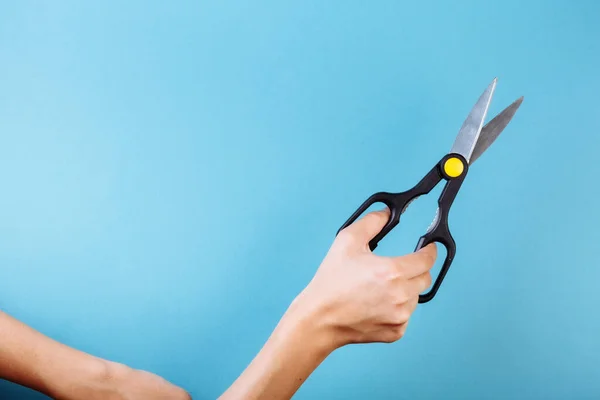 Woman holding scissors Stock Photos, Royalty Free Woman holding ...