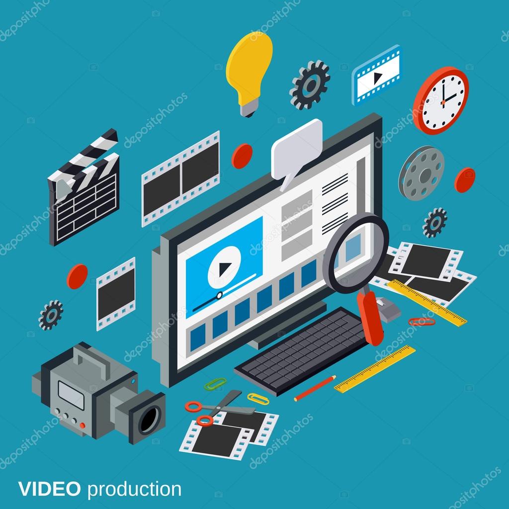 Video production vector concept Stock Vector Image by ©Ulvur #103378238