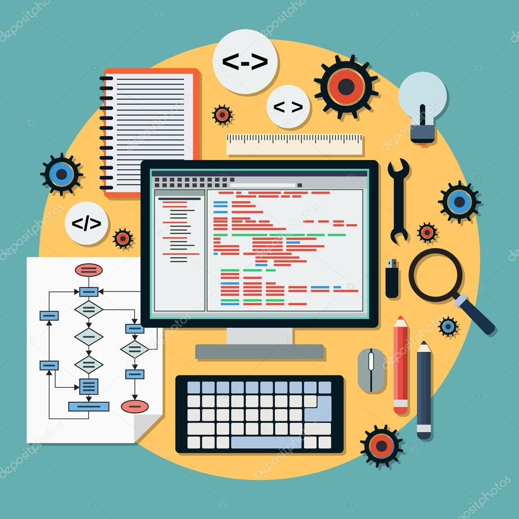 Program coding vector concept. — Stock Vector © Ulvur #71897635 Program coding vector concept. — Stock Vector © Ulvur #71897635