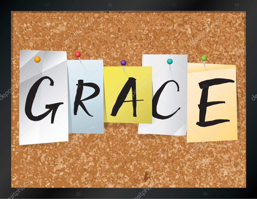 Grace Bulletin Board Ilustração do tema vetor(es) de stock de ...