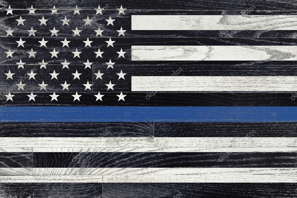 Law Enforcement Support Flag — Stock Photo © enterlinedesign #121311502