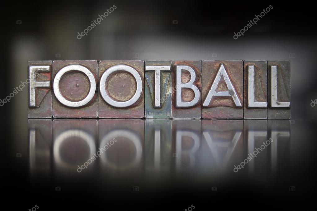 Football Letterpress — Stock Photo © enterlinedesign #52122179