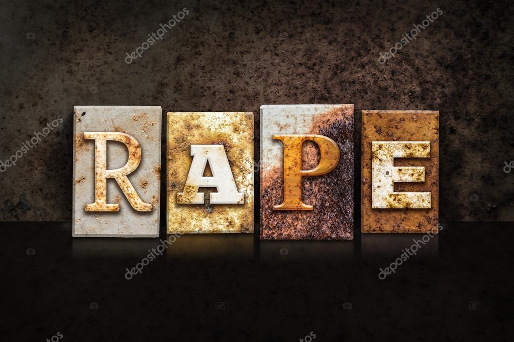 Rape Letterpress Concept on Dark Background Stock Photo by ...