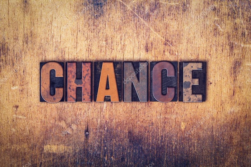 Chance Concept Wooden Letterpress Type Stock Photo by ©enterlinedesign ...