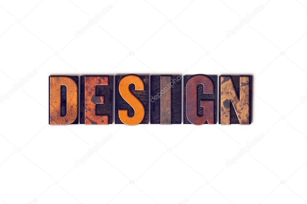 Design Concept Isolated Letterpress Type — Stock Photo ...