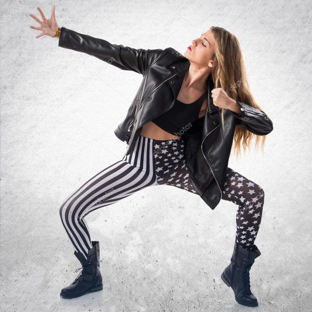 Woman dancing street dance Stock Photo by ©luismolinero 112881932