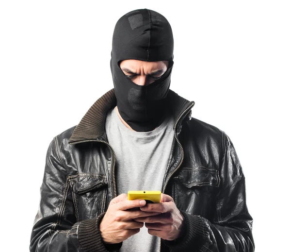 Voleur 3d avec smartphone Stock Photos, Royalty Free Voleur 3d avec ...