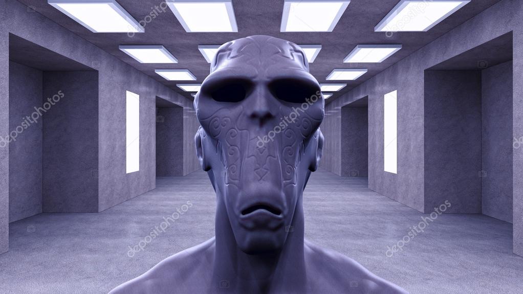 Alien monster portrait Stock Photo by ©mik38 86649316