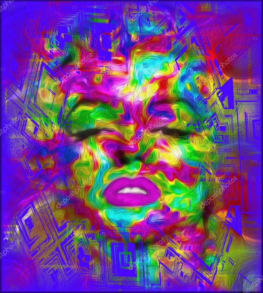 Pop art is one of our unique, colorful abstract digital art images of a ...