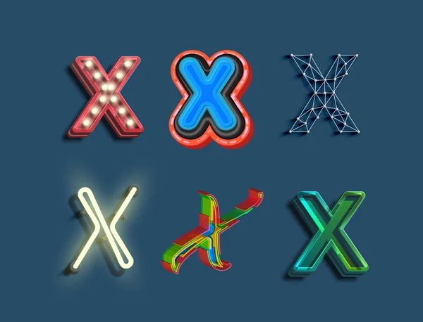 Casino Style Letters Set — Stock Vector © ckybe #109929564