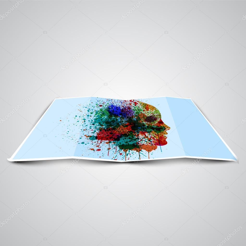 World map with painted portrait Stock Vector Image by ©Seby87 #58507133