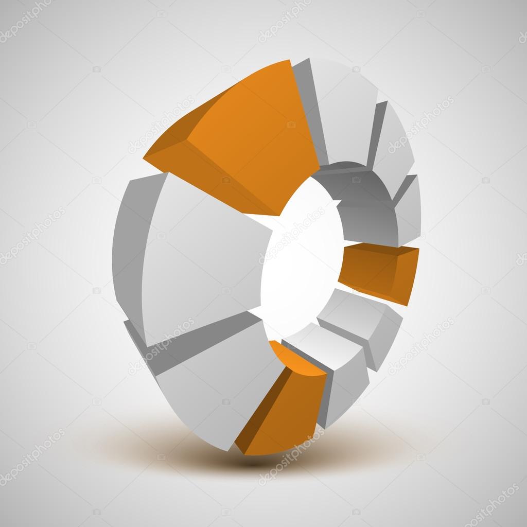 Segmented circle chart Stock Vector Image by ©Seby87 #58508263