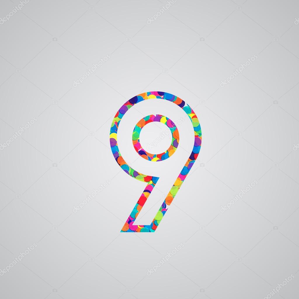 Colorful number sign Stock Vector by ©Seby87 68684593