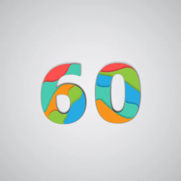 Layered colorful number Stock Vector by ©Seby87 95525620