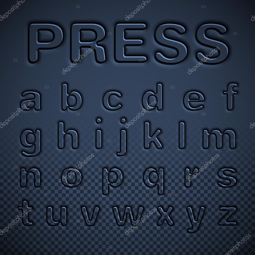 Blue pressed signs set Stock Vector Image by ©Seby87 #96363936