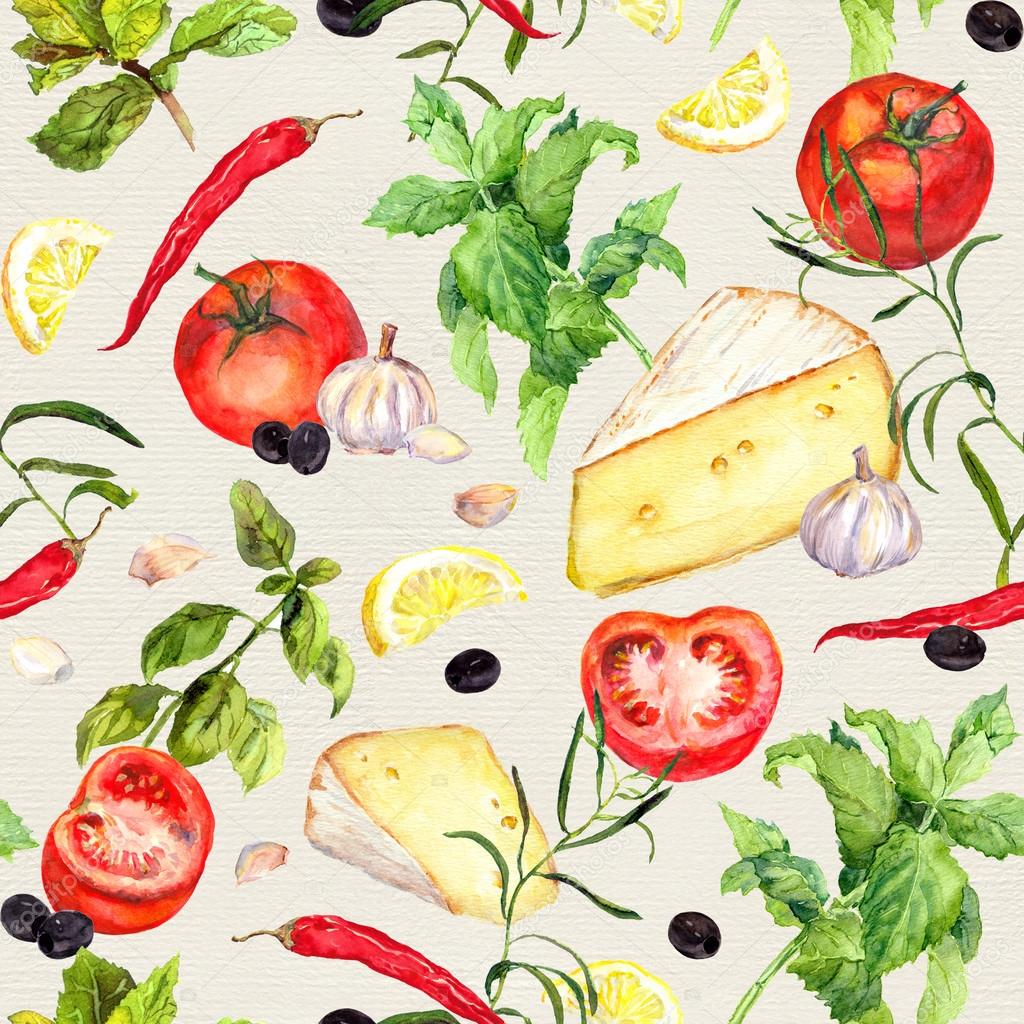 Repeating Food Background