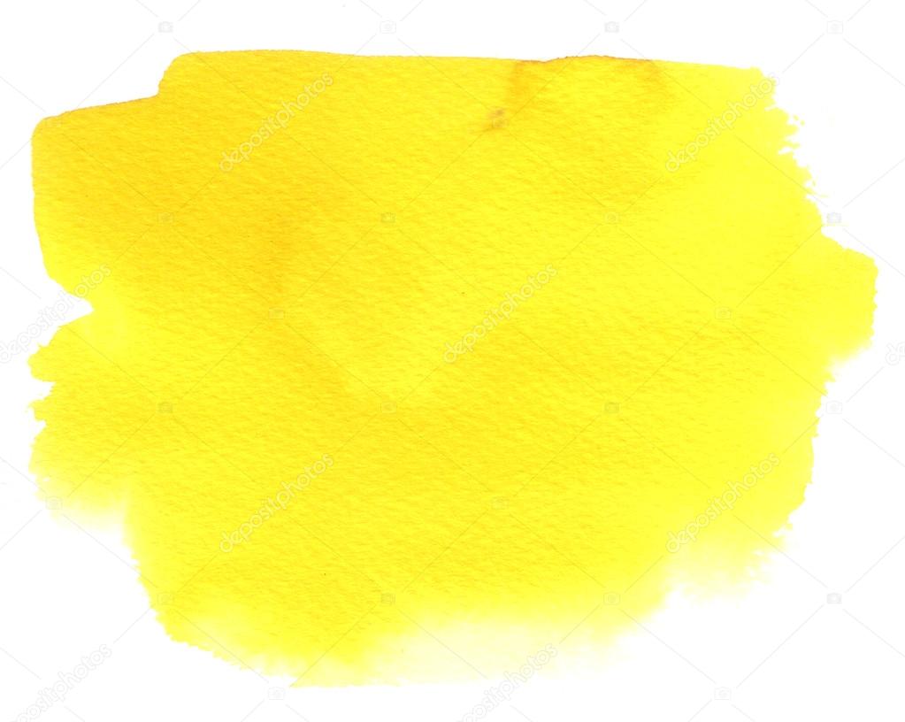 Yellow watercolor stain Stock Photo by ©zzzorikk 84854762