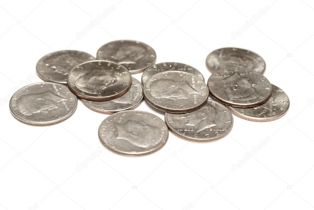 Money, Coins on White Background Stock Photo by ©jeremyn 63834401