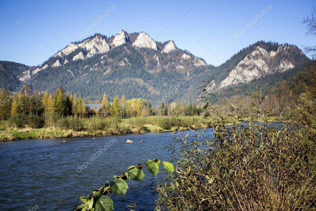 Trzy korony, Pieniny, Dunajec, górska rzeka, góry, spływ Dunajcem ...