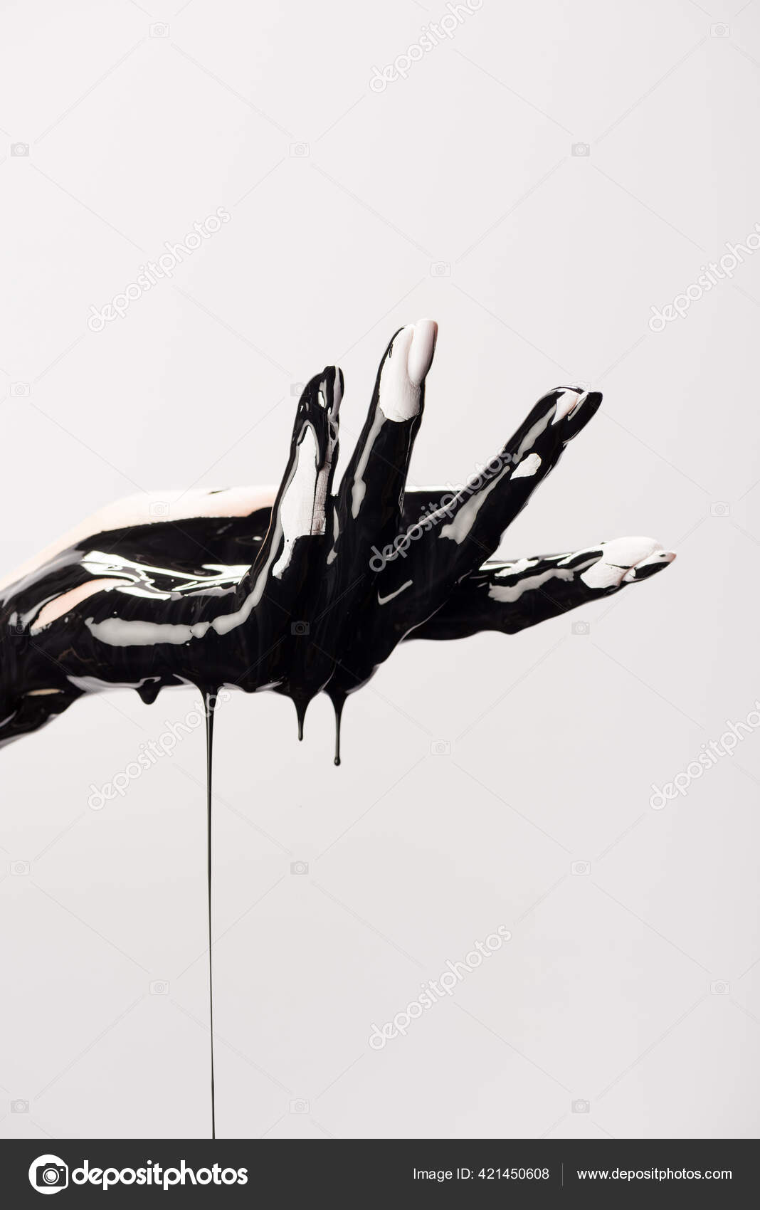 Black Paint Dripping