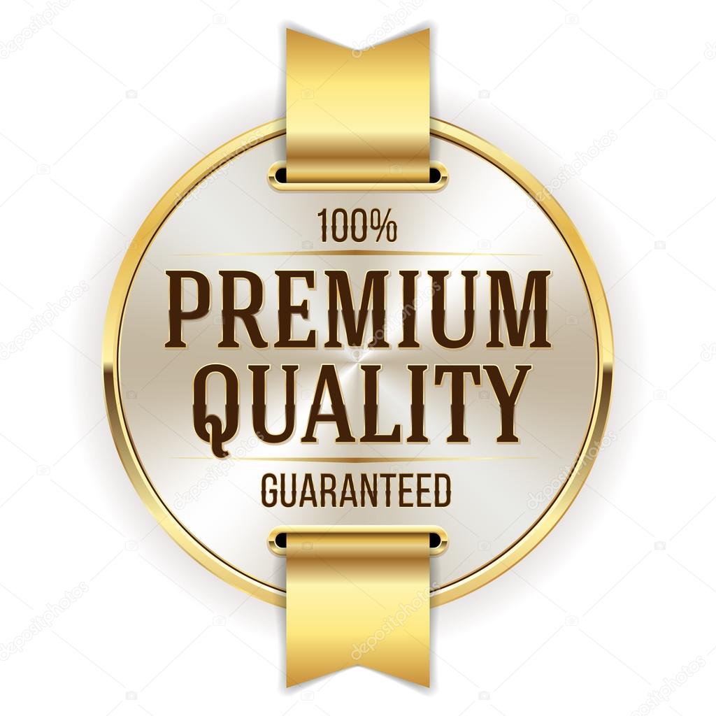 Gold premium quality badge — Stock Vector © newartgraphics #106434024 Gold premium quality badge — Stock Vector © newartgraphics #106434024
