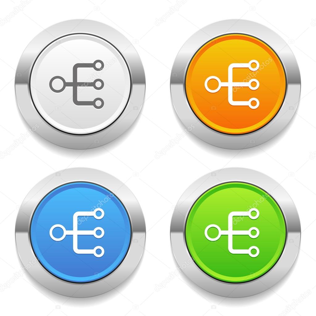 Iconos de red Vector de stock #51953977 de ©newartgraphics