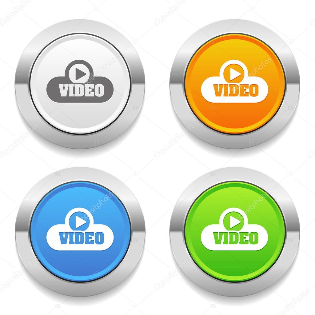 Video icons Stock Vector Image by ©newartgraphics #51954123