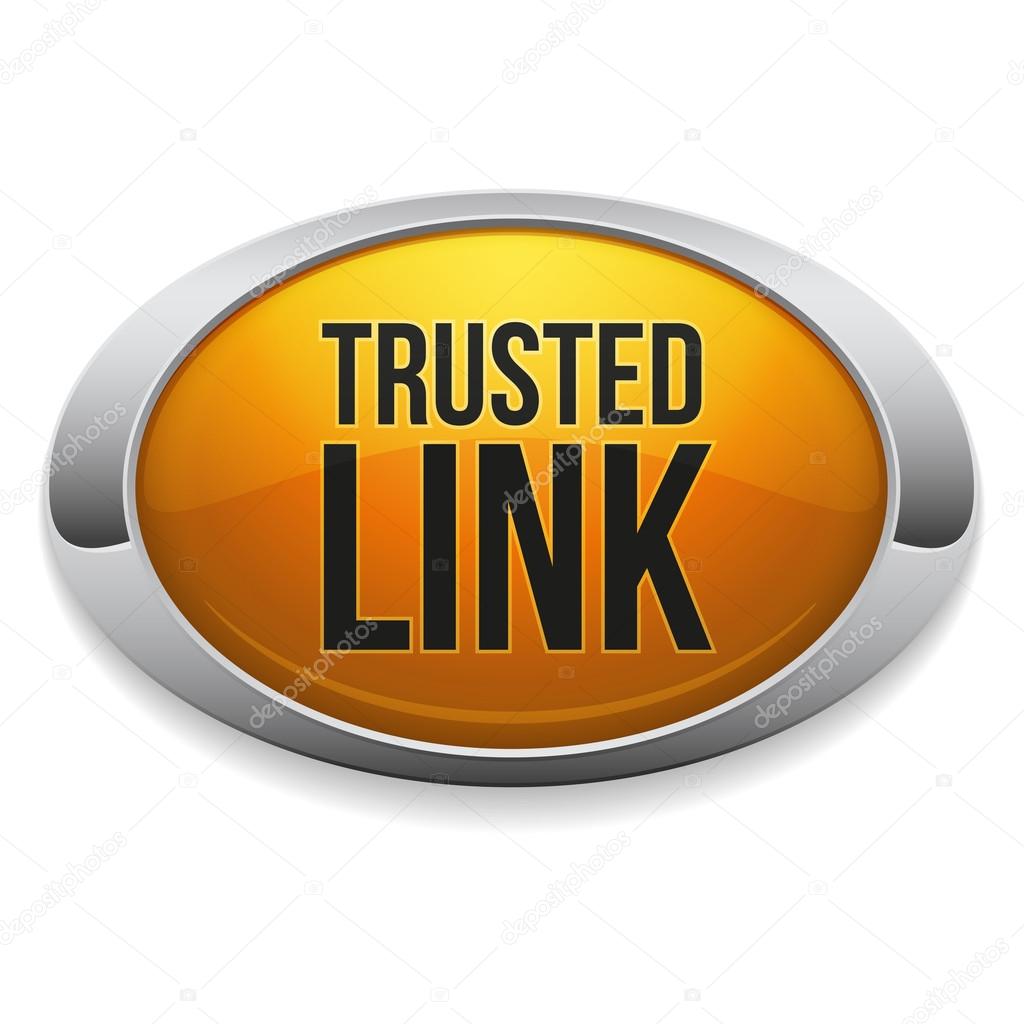 Trusted Link Button Stock Vector Image by ©newartgraphics #53965453