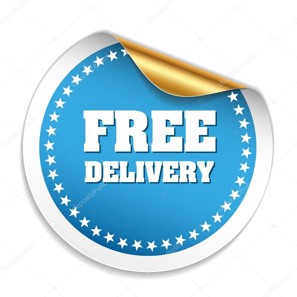 Free delivery sticker Stock Vector Image by ©newartgraphics #57368295
