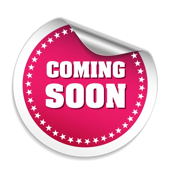 Round coming soon sticker Stock Vector Image by ©newartgraphics #63624277