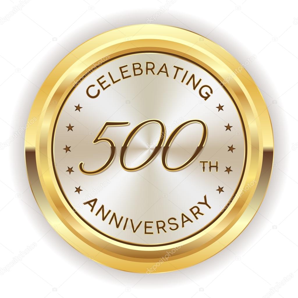 500th anniversary badge Stock Vector Image by ©newartgraphics #78913802