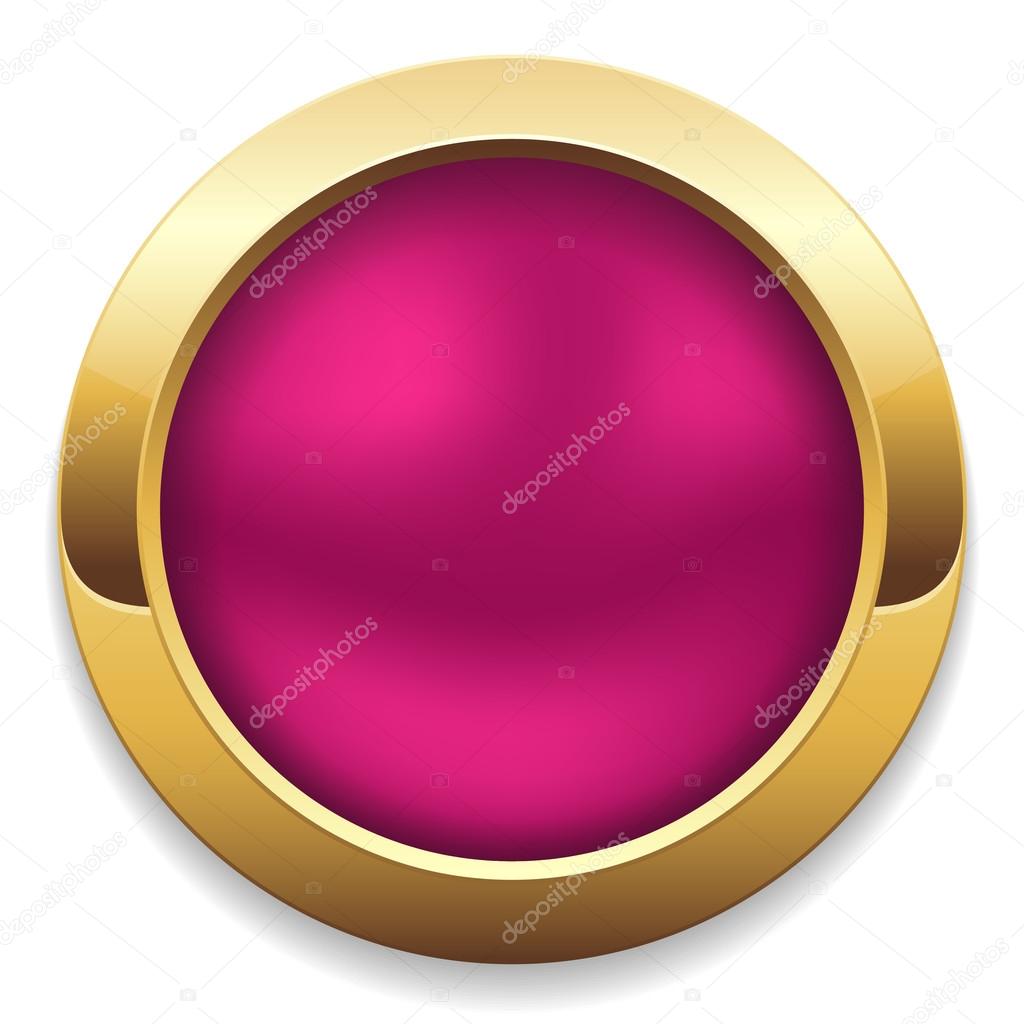 Round button with gold border Stock Vector Image by ©newartgraphics ...