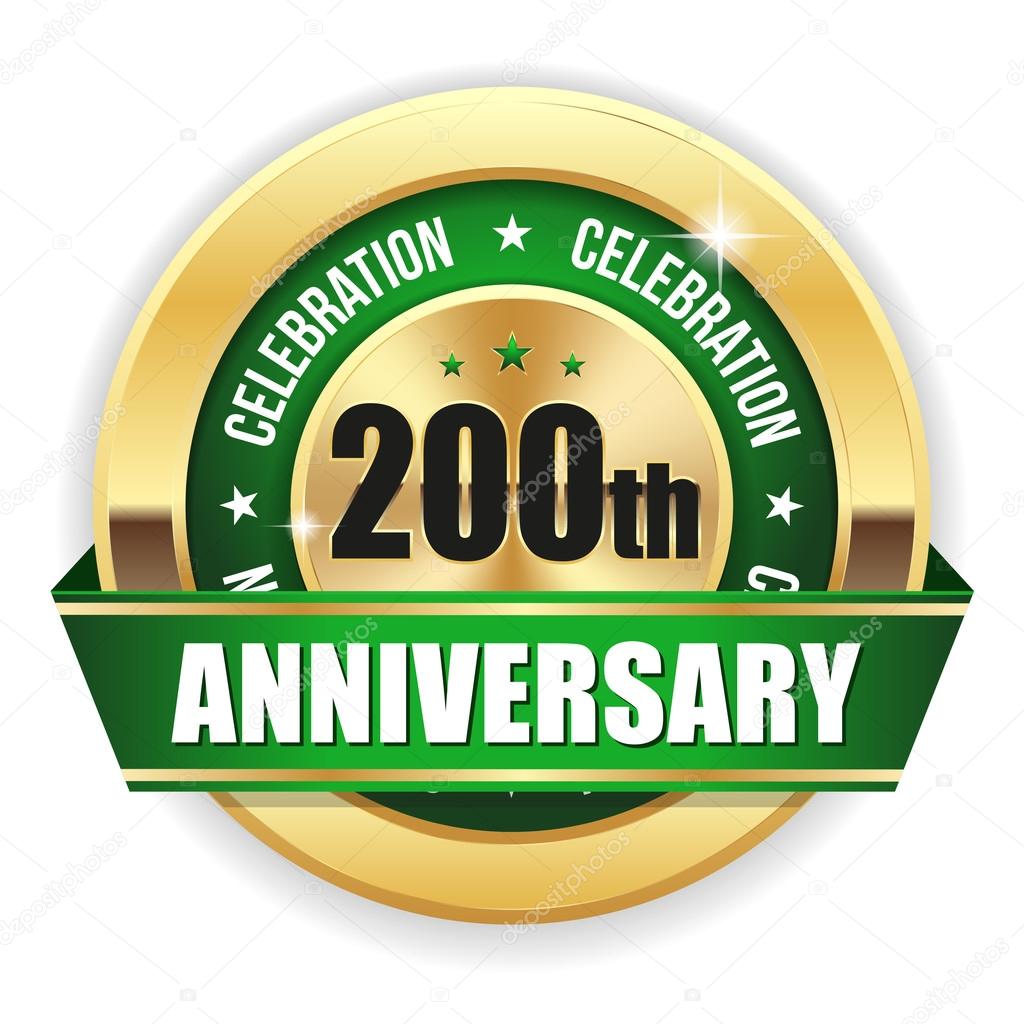 Green 200th anniversary badge Stock Vector Image by ©newartgraphics ...