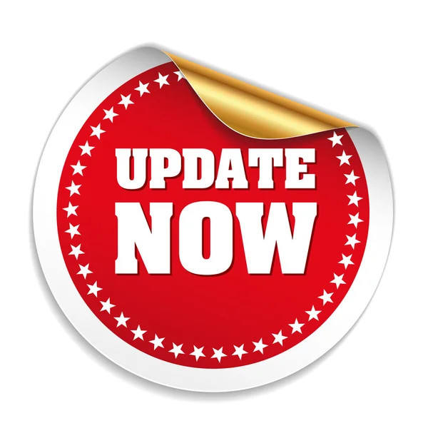 Round update now sticker Stock Vector Image by ©newartgraphics #85626402