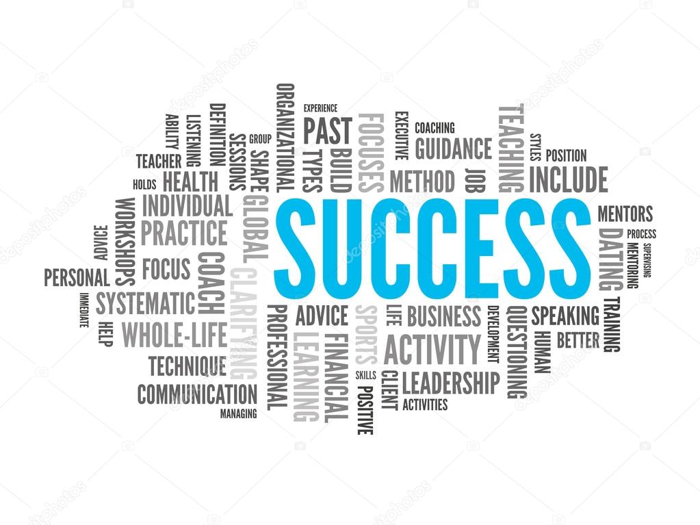 Blue and grey success word-cloud Stock Vector Image by ©newartgraphics ...