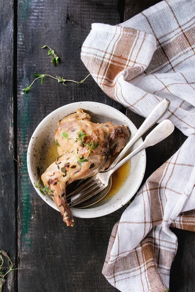 Stewed rabbit with vegetables - Stock Image - Everypixel