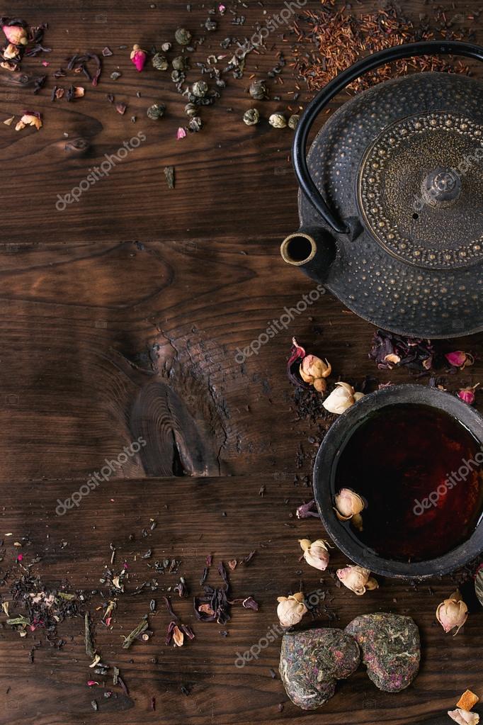Assortment of tea as background Stock Photo by ©NatashaBreen 115872994