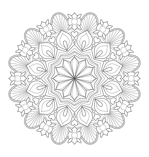 Mandala Illustration For Adult Coloring Stock Vector Image By ©rijal