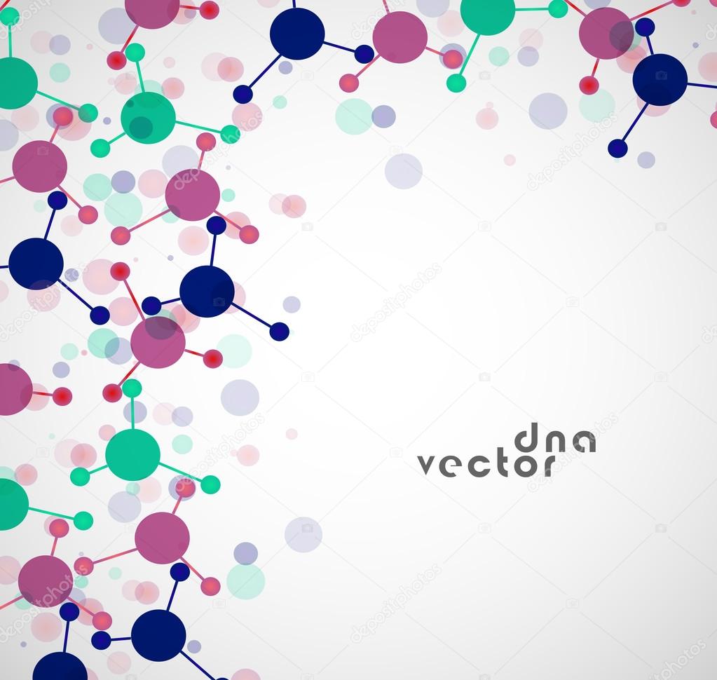 Molecule background, colorful illustration Stock Vector Image by ...
