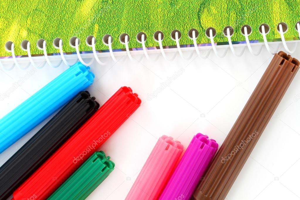 Multicolor children felt-tip pens Stock Photo by ©kozirsky 70646325
