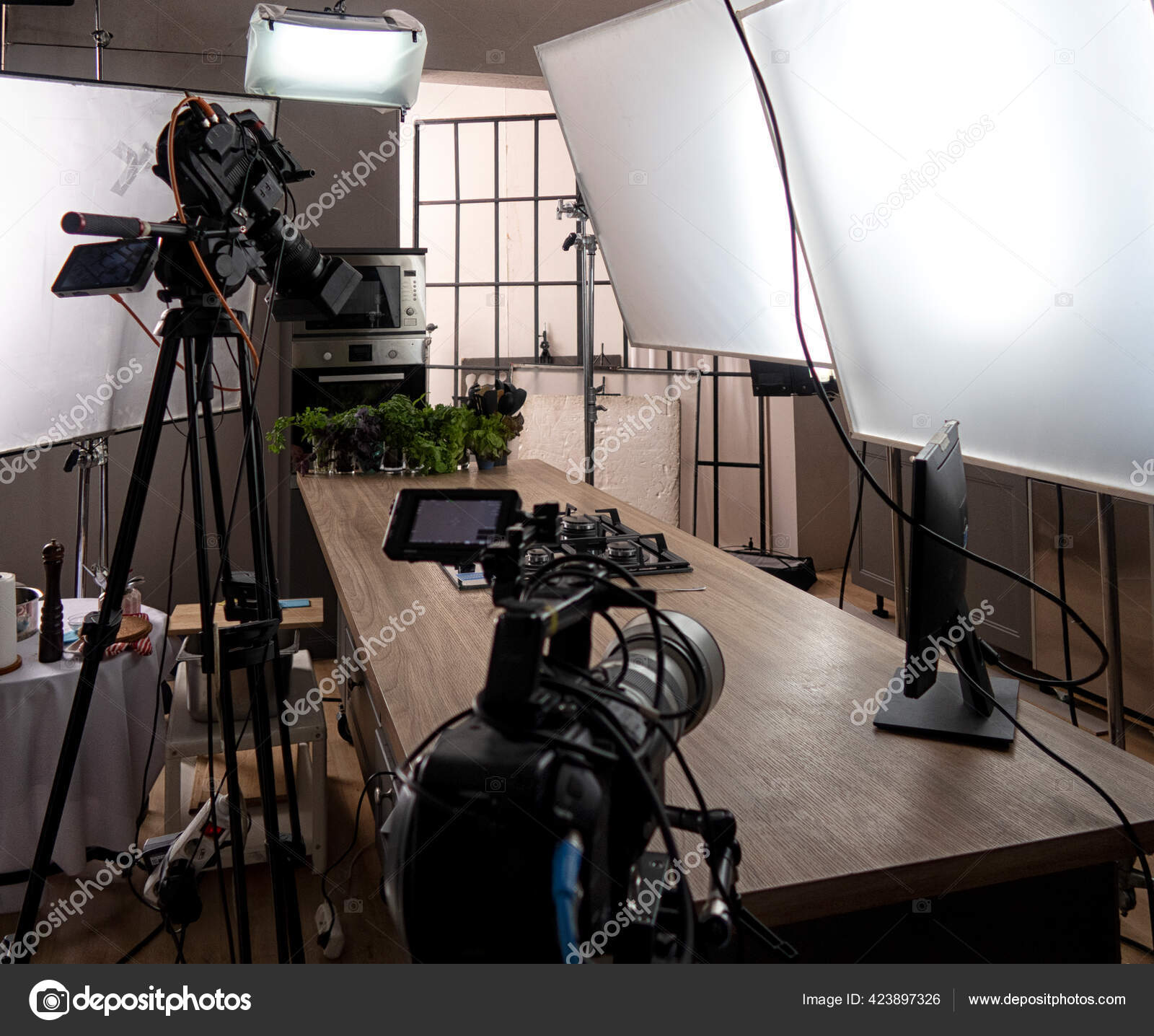 Camera Studio Culinary Program — Stock Photo © maxcam #423897326